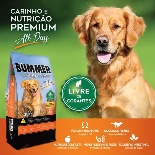 Ração Bummer Premium All Day - Petshop Em Olaria - Pets Delivery
